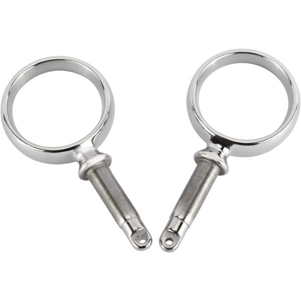 商品名NovelBee 316ステンレススチール ラウンドボートオーアロックソケットサイドマウントローロックパドルブラケット 2個セットNovelBee 2pcs of 316 Stainless Steel Round Boat Oarl...