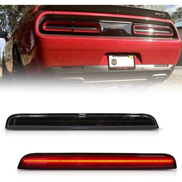 商品名NSLUMO LEDリアバンパーリフレクターライト 2015-2022 Do-dge Challenger スモークレンズ レッドテールランプ 80-SMD LEDリフレクターライトキットNSLUMO LED Rear Bumper ...