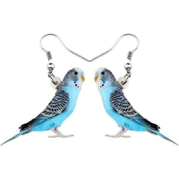 商品名Bonsny Acrylic Drop Dangle Long-tailed Parakeet Parrot Earrings Jewelry For Women Girls Kids Gift Charms accessories ...