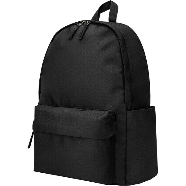商品名Vorspack バックパック 軽量 防水 大人用, クラシック, ベーシックブラック。, 17.5*12*7Vorspack Black Backpack College Backpack for Travel Work for M...