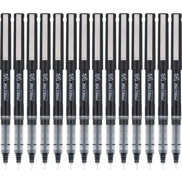 商品名PILOT Precise V5 スティック 液体インク ローリングボールスティックペン 極細 (0.5mm) ブラック 14本パック (15403)PILOT Precise V5 Stick Liquid Ink Rolling ...