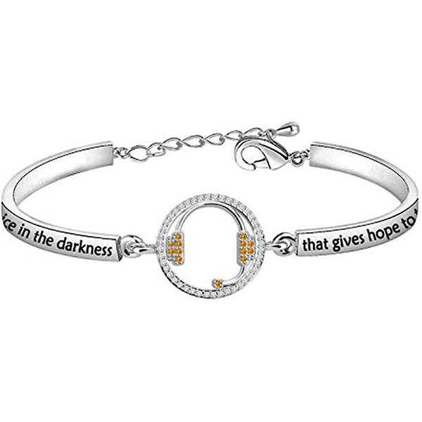 商品名AKTAP 911 ディスパッチャーンチャームバングル 緊急オペレータージュエリー Always Remember It's Your Voice in The Dark That Gives Hope Thank YouギフトにAK...