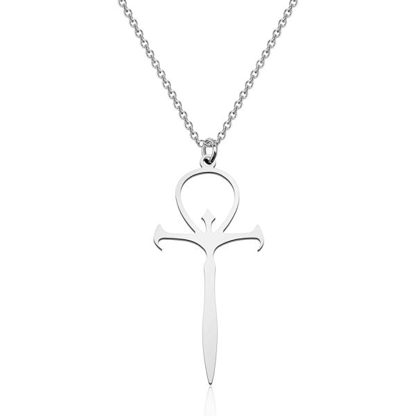 商品名LBSBO Vampire Ankh Pendant Necklace Stainless Steel Vampire Cross Symbol Jewelry (Vampire Cross Necklace)ブランド：CENWA商品...