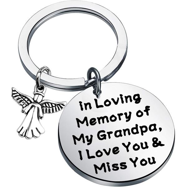 商品名BEKECH in Loving Memory of My Dad ハートペンダントキーホルダー お父さんメモリアルジュエリー 共感ギフト 思い出に残るキーリングギフト US サイズ: SmallBEKECH in Loving Me...