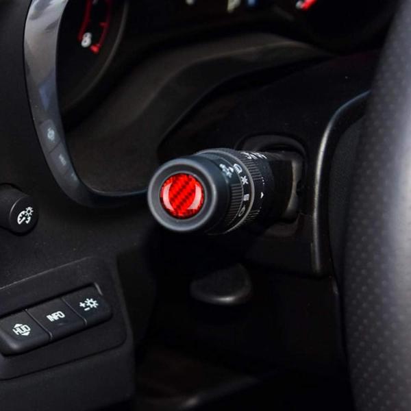 商品名AIRSPEED Carbon Fiber Car Headlight Wiper Adjustment Lever Sticker Interior Trim Decal for Chevrolet Camaro 2016-2019...