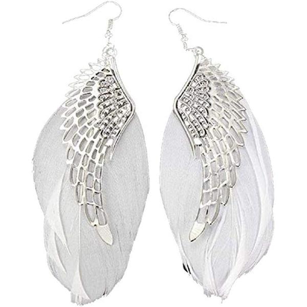 商品名GOMYIE Lady Angel Wing Feather Earrings Temperament Birthday Gift Earrings Accessoriesブランド：GOMYIE商品サイズ：商品番号：色：Photo C...