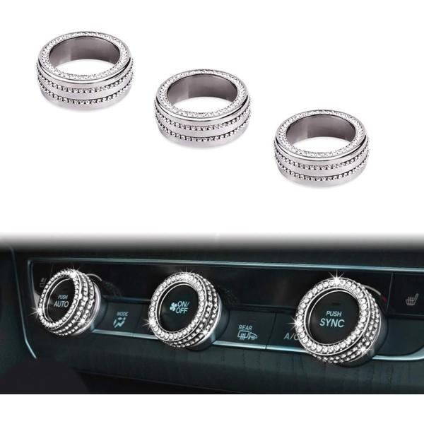 商品名GeeGee 4ピース キラキラクリスタルアクセサリー ラインストーンパーツ トリムステアリングホイールエンブレムバッジ デカール インテリア バイザー デコレーション ホンダ シビック アコード CRV オデッセイ シティフィット ...