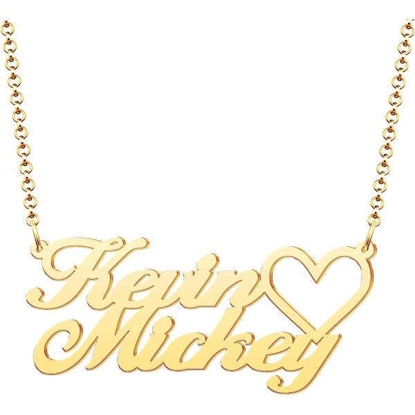 商品名Q&amp;Locket 925スターリングシルバー 名前入りネックレス スクリプトイニシャルネームプレートネックレス 女の子や女性へのギフトに, スターリングシルバーQ&amp;Locket Custom Name Necklace...