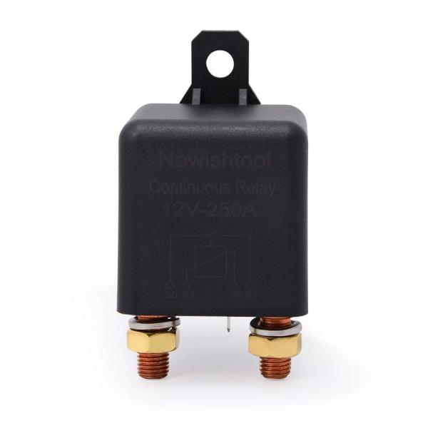 商品名12V 250A Continuous Relay Automotive Power Switcher, SPST 4 Pin Normal Open Relay Heavy Duty Split Charger Relay, Aut...