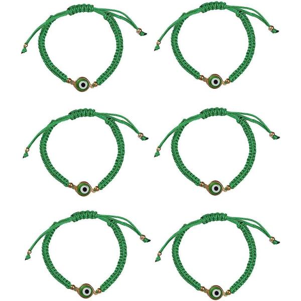 商品名The Woo's Evil Eye編みロープブレスレット ハンドメイド 幸運のお守りブレスレット 調節可能 レッドストリング ハムサチャームブレスレット 友情ジュエリー メンズ レディース ボーイズ グリーンThe Woo's Ev...
