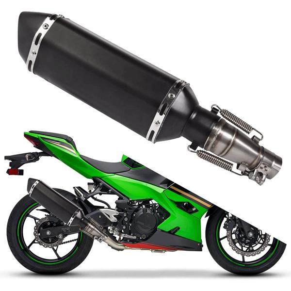 商品名オートバイ用スリップオンエキゾーストシステム マフラー付き Kawasaki ninja 250 300 Z300 Z250 2008-2017Motorcycle Slip on Exhaust system With Muffle...