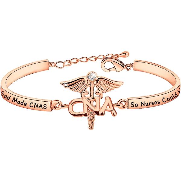 商品名認定看護アシスタントギフト CNAブレスレット God Made CNAS So Nurses Could Have Heroes Too ブレスレット CNA卒業ギフトCertified Nursing Assistant Gift...