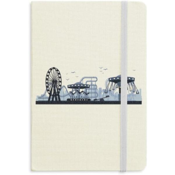 商品名Amusement Park Blue Facilities Outline Notebook Official Fabric Hard Cover Classic Journal Diaryブランド：DIYthinker商品サイズ：...