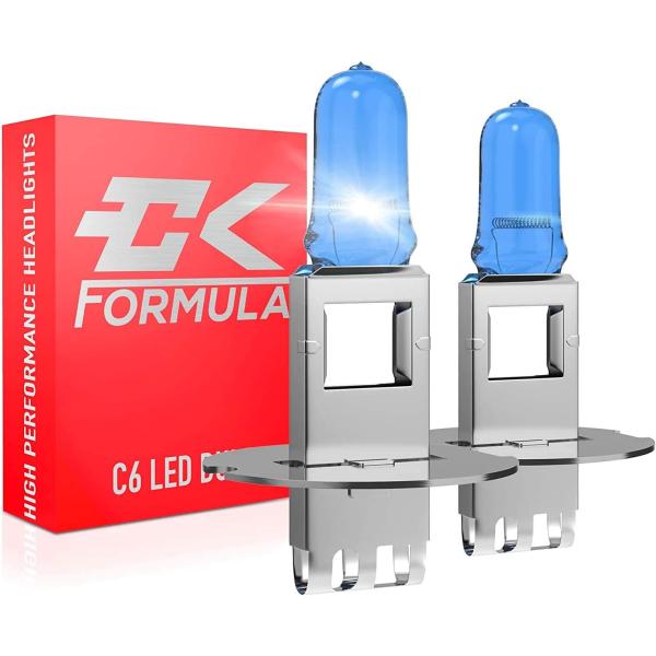 商品名CK FORMULA H3 Halogen Fog Light Headlight Bulb 5000K 12V 100W Super White Auto Headlamps Replacement, 2 bulbsブランド：CK ...