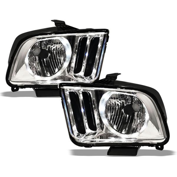 商品名Stehlen 642167822714 Compatible With 2005-2009 Ford Mustang DRL LED Halo Headlights - Chromeブランド：Stehlen商品サイズ：高さ：12.7...
