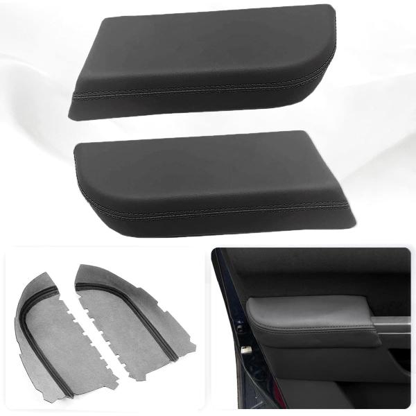 商品名KBH Auto Front Door Panel Armrest Cover for Honda Pilot 2009-2015 Vinyl Microfiber Leather Car Door Armrest Replaceme...