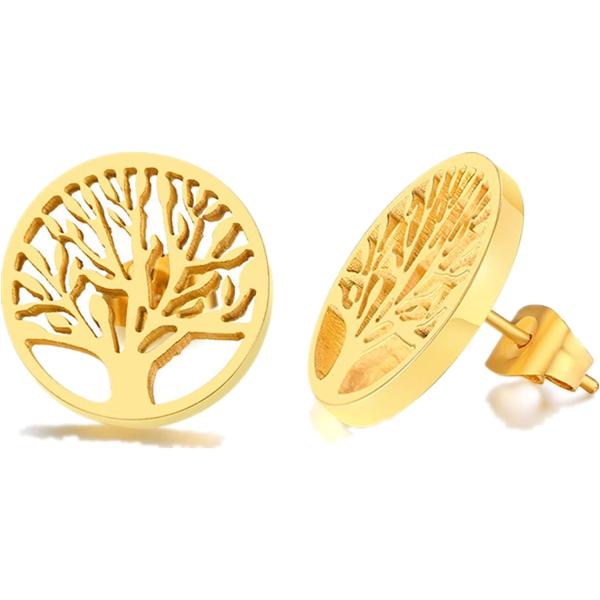 商品名ツリーオブライフ フープイヤリングセット メンズ レディース ピアス 自然 スピリチュアルツリー ダングルイヤージュエリー バレンタイン クリスマスTree of Life Earrings for Women Turkish Wis...