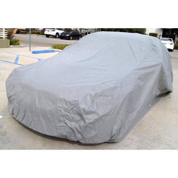 商品名Tuningpros CC-BM30 Waterproof Semi-Custom Fit Grey Rain Barrier Non-Woven Fabric Car Cover, Compatible with 2001-2008...