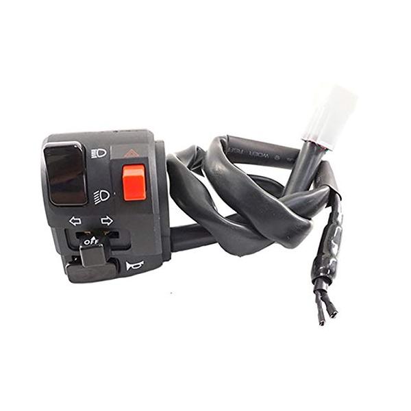 商品名C.W.USJ Handlebar Switch 7/8 inch 22Mm Left Motorcycle Switches Motorbike Horn Button Turn Signal Electric Fog Lamp L...
