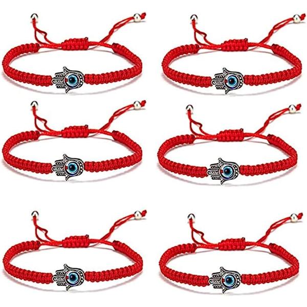 商品名Hand-Woven Evil Eye String Bracelets Adjustable Hamsa Hand Red Rope Cord Thread Braided Bracelet Fatima Hand Ancient ...