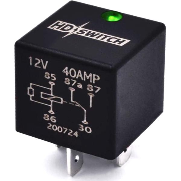 商品名HD Switch 12V 40A or 24V 20A Waterproof Relay Replaces Hella SPDT Suppression Resistor 4RD 007 794-02, 4RD00779402 00...
