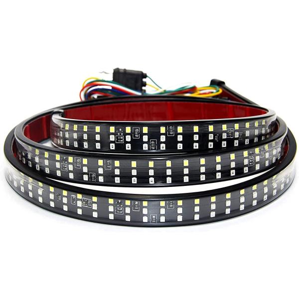 商品名SOCAL-LED 1x 48"" Triple Row LED Tailgate Light Bar Strip Red White Yellow Switchback, Sequential Turn Signal/Reverse...
