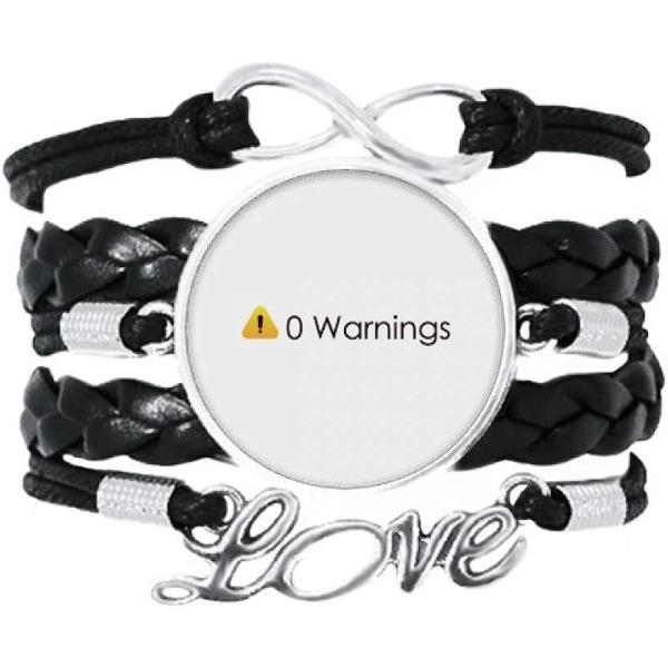 商品名DIYthinker Programmer Interface No Warnings Bracelet Love Accessory Twisted Leather Knitting Rope Wristband Giftブランド：...
