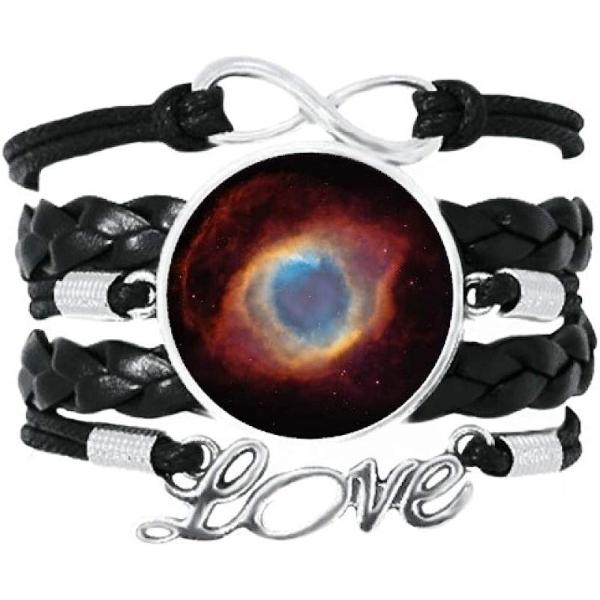 商品名DIYthinker Red Blue Planet Star Nebulae Bracelet Love Accessory Twisted Leather Knitting Rope Wristband Giftブランド：DIYt...