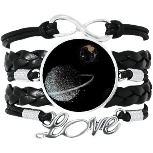 商品名DIYthinker Universe Earth Nebulae White Bracelet Love Accessory Twisted Leather Knitting Rope Wristband Giftブランド：DIYt...