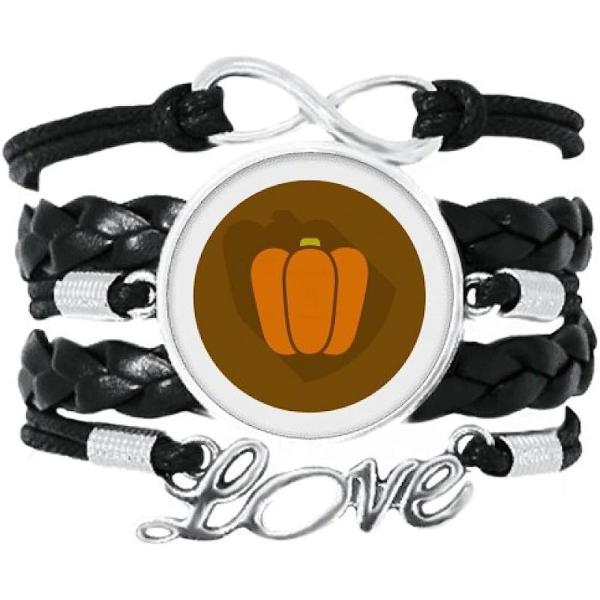 商品名DIYthinker Happy Thanksgiving Day Simpol Pattern Bracelet Love Accessory Twisted Leather Knitting Rope Wristband Gift...