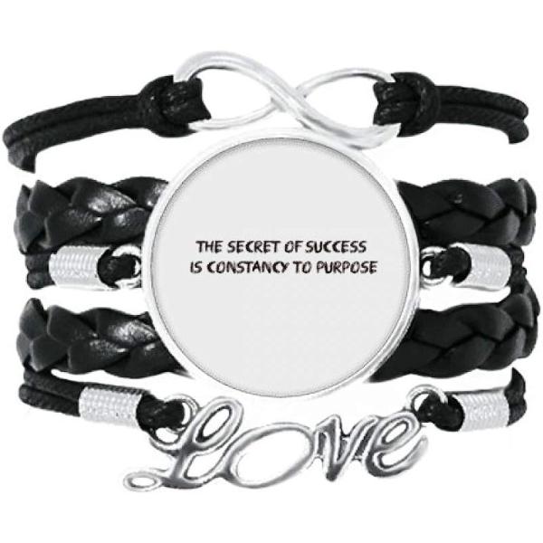 商品名DIYthinker Quote Constancy to Purpose Bracelet Love Accessory Twisted Leather Knitting Rope Wristband Giftブランド：DIYthi...