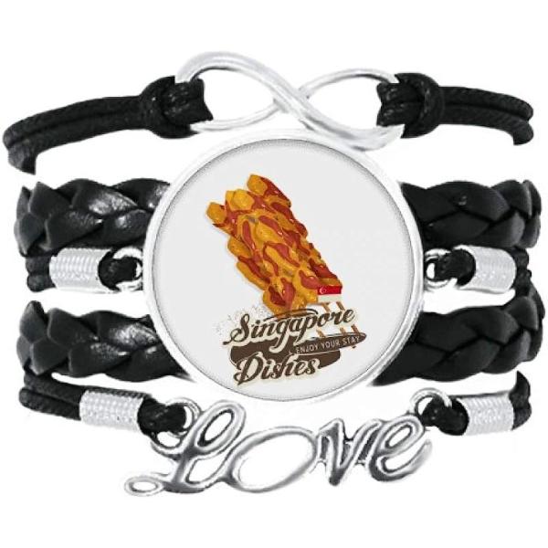 商品名DIYthinker Traditional Singapore Satay Bracelet Love Accessory Twisted Leather Knitting Rope Wristband Giftブランド：DIYth...