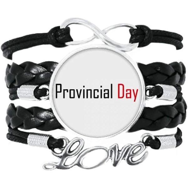 商品名DIYthinker Celebrate Canada Provincial Day Bracelet Love Accessory Twisted Leather Knitting Rope Wristband Giftブランド：D...