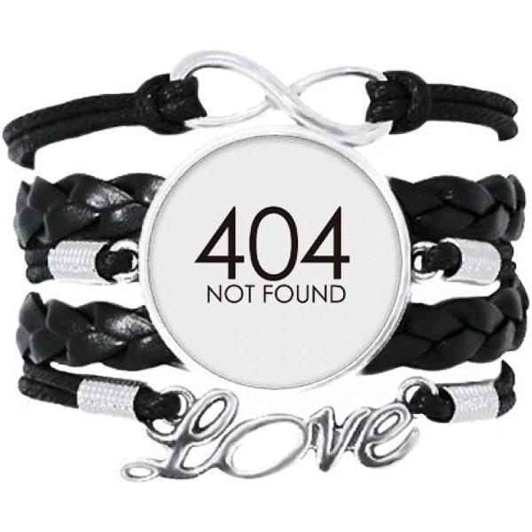 商品名DIYthinker Programmer 404 Error Not Found Bracelet Love Accessory Twisted Leather Knitting Rope Wristband Giftブランド：DI...
