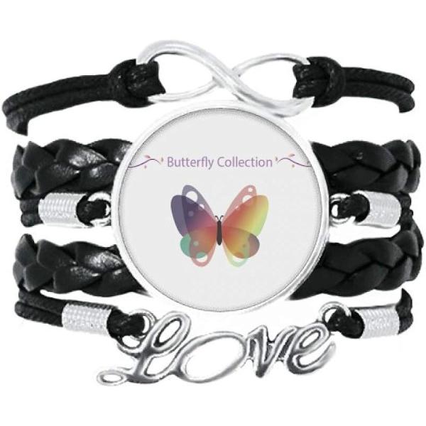 商品名DIYthinker Purple Butterfly Collection Bracelet Love Accessory Twisted Leather Knitting Rope Wristband Giftブランド：DIYth...