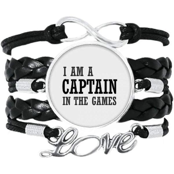 商品名DIYthinker I Am A Capitan in The Games Bracelet Love Accessory Twisted Leather Knitting Rope Wristband Giftブランド：DIYth...