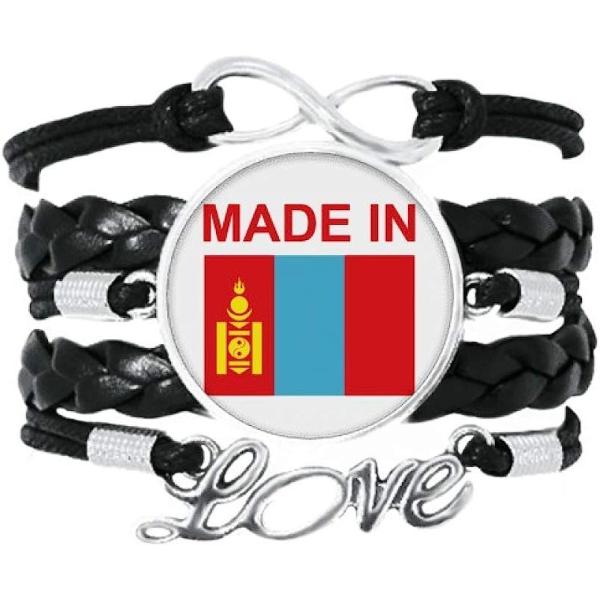 商品名DIYthinker Made in Mongolia Country Love Bracelet Love Accessory Twisted Leather Knitting Rope Wristband Giftブランド：DIY...