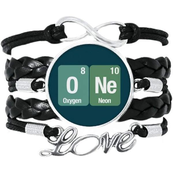 商品名DIYthinker One Chemical Element Science Bracelet Love Accessory Twisted Leather Knitting Rope Wristband Giftブランド：DIYt...
