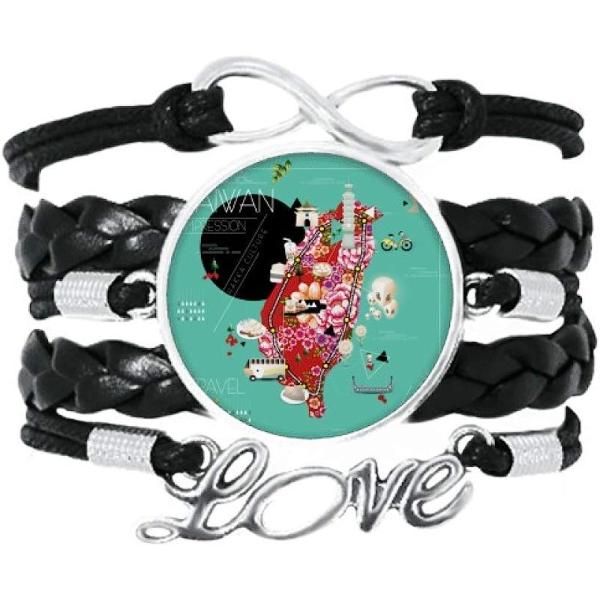 商品名DIYthinker Traditonal Taiwan Impression Bracelet Love Accessory Twisted Leather Knitting Rope Wristband Giftブランド：DIYt...