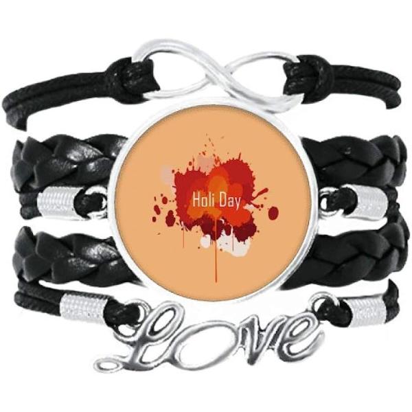 商品名OFFbb-USA Banshee Daub Colorful Festival Bracelet Love Accessory Twisted Leather Knitting Rope Wristband Giftブランド：OFF...