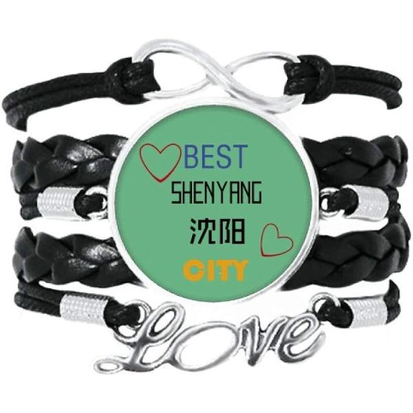 商品名OFFbb-USA Provincial Capital Shenyang Bracelet Love Accessory Twisted Leather Knitting Rope Wristband Giftブランド：OFFbb-...