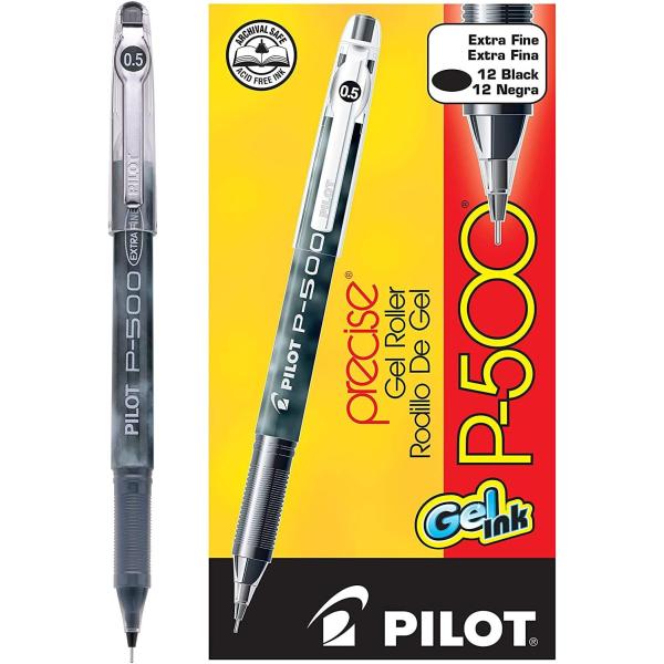 商品名PILOT Precise P-500 Gel Ink Rolling Ball Stick Pens, Extra Fine Point, Black Ink,1 Pack of 12 (38600)ブランド：PILOT商品サイズ：...