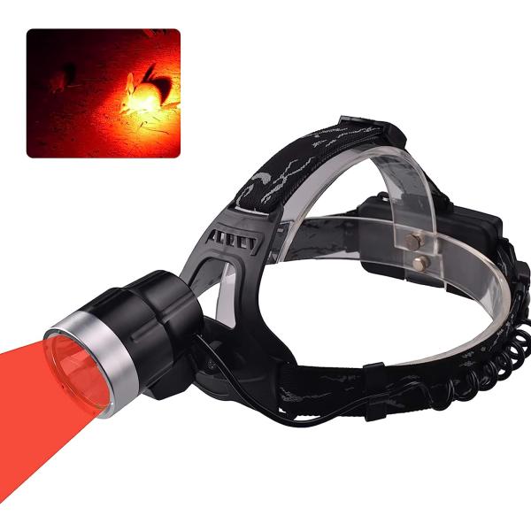 商品名XLENTGEN Red Headlamp 350 Yards Long Range Red LED Head Lamp Night Hunting Light Waterproof Headlight for Coyote Coon...