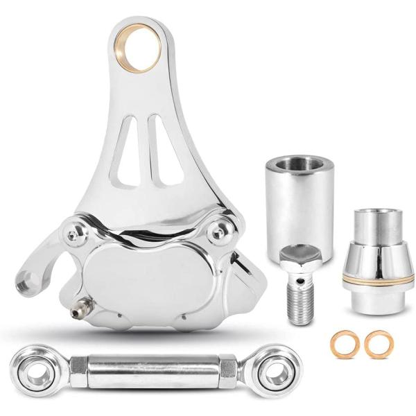 商品名HARLEY SPRINGER BRAKE CALIPER KIT CHROME LEFT SIDE FITS DNA PAUGHCO SPRINGERS (Left, Chrome)ブランド：Mototeks, Inc.商品サイズ：...