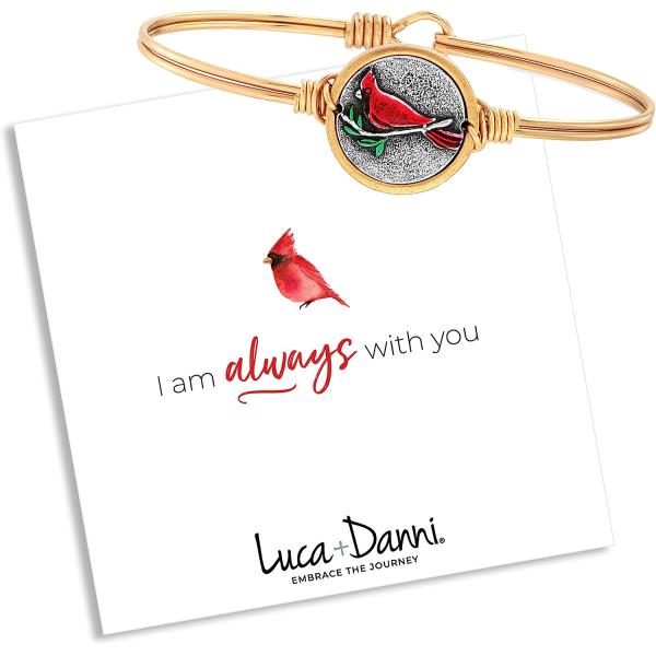商品名Luca + Danni | レッドカーディナルバングルブレスレット レディース 米国製 PetiteLuca + Danni Red Cardinal Bangle Bracelet, Spiritual Jewelry Gift ...