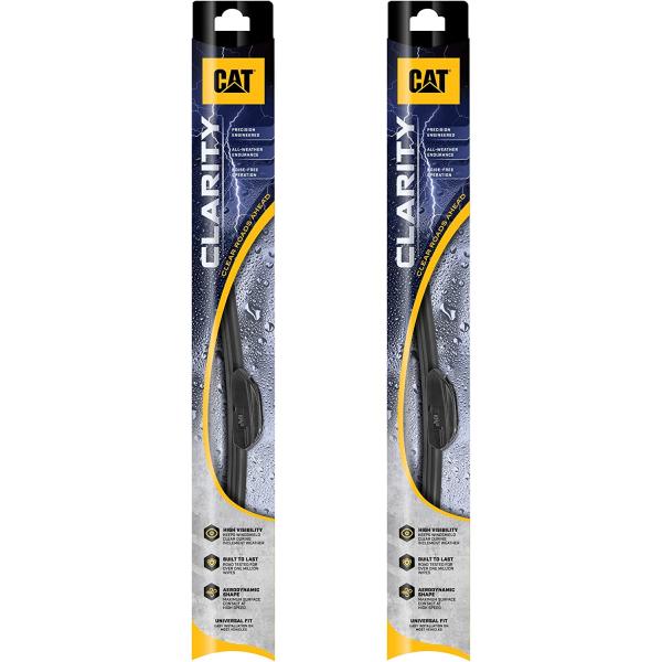 商品名Caterpillar (キャタピラー) Clarityプレミアムパフォーマンス オールシーズン OEM 交換用フロントガラスワイパーブレード 跡が残らない 無音 (22 + 22インチ(フロントフロントガラス用ペア) ブラックCat...