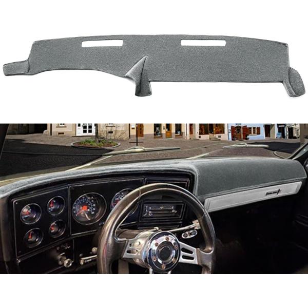商品名Yiz ダッシュカバーマット カスタムフィット 1973-1980 シボレー C10 C20 C30 K10 K20 K30 サバーバン、1973-1978 GMC C15 C25 C35 K15 K25 K35 サバーバン シエラ ...
