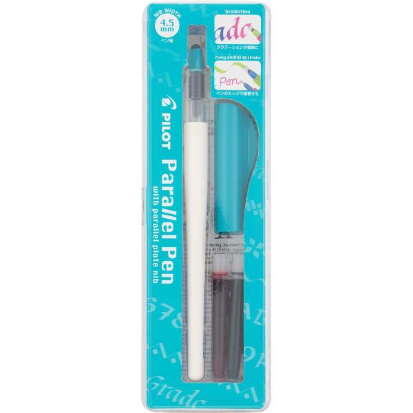 商品名Pilot パラレルペン プレミアムカリグラフィーペンセット 4.5mmペン先 ホワイトバレル ティールアクセント (14682)Pilot Parallel Pen Premium Caligraphy Pen Set, 4.5mm...