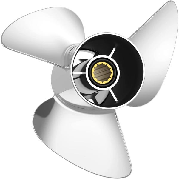 商品名OEM アップグレード 10.25 x 16-G ステンレススチール 船外プロペラ ヤマハエンジン用 40-60HP セミクリーバー 16p ybs スタイル パーツ番号 663-45978-00-98 13スプライン歯 RHOEM ...