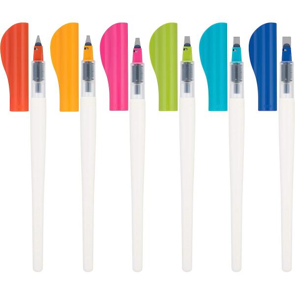 商品名PILOT パラレルカリグラフィーペン ポイントサイズと色 6本入り (12722)PILOT Parallel Caligraphy Pens, Assorted Point Sizes and Colors, 6 Count (1...